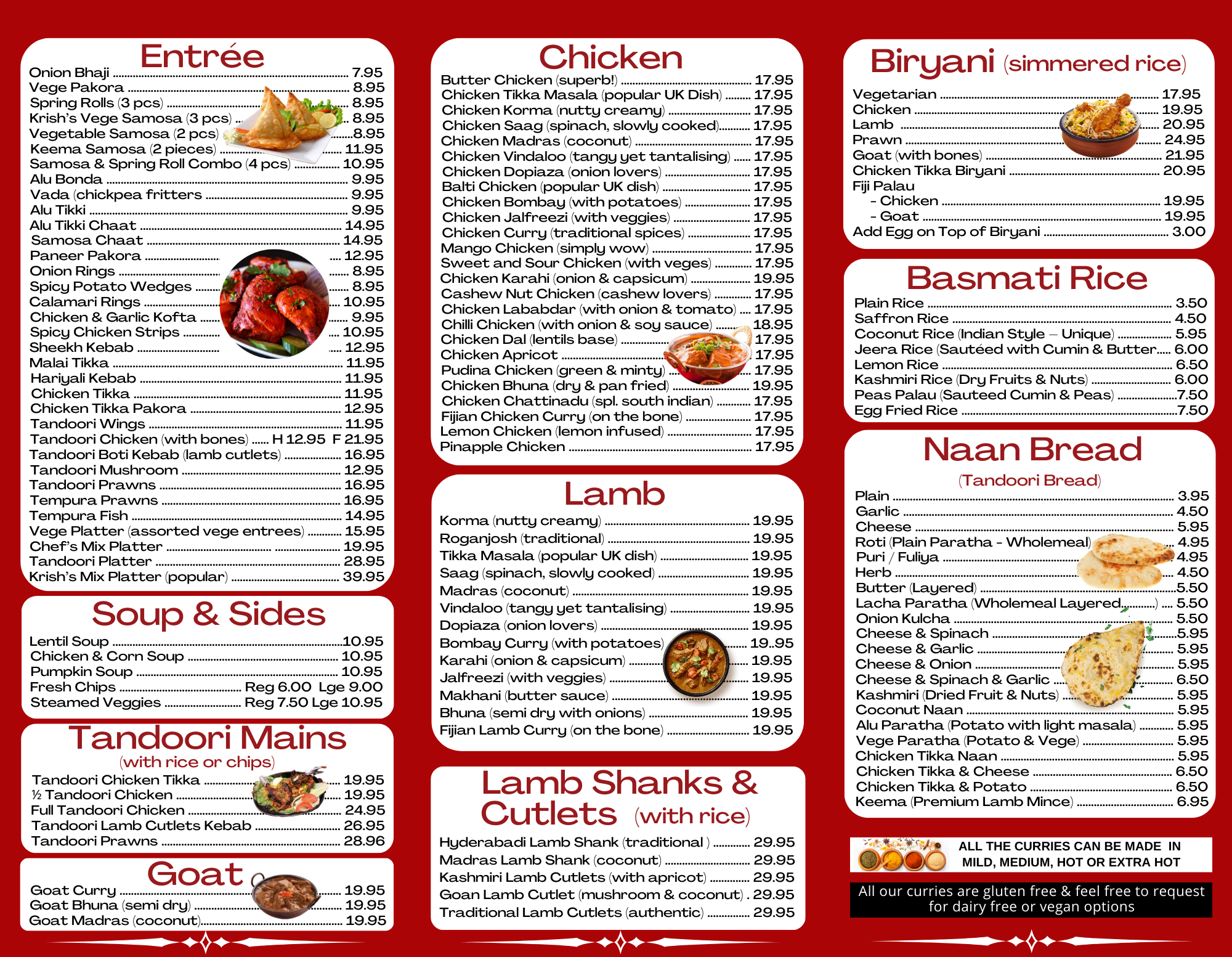Krish Indian Cuisine - Award Winning Best Indian in Gold Coast - Robina ...
